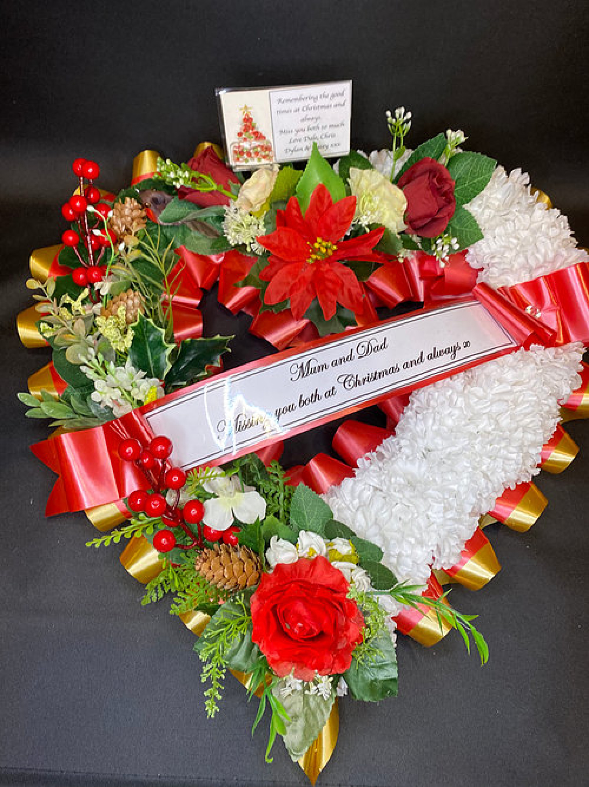 Open Heart Wreath Tribute