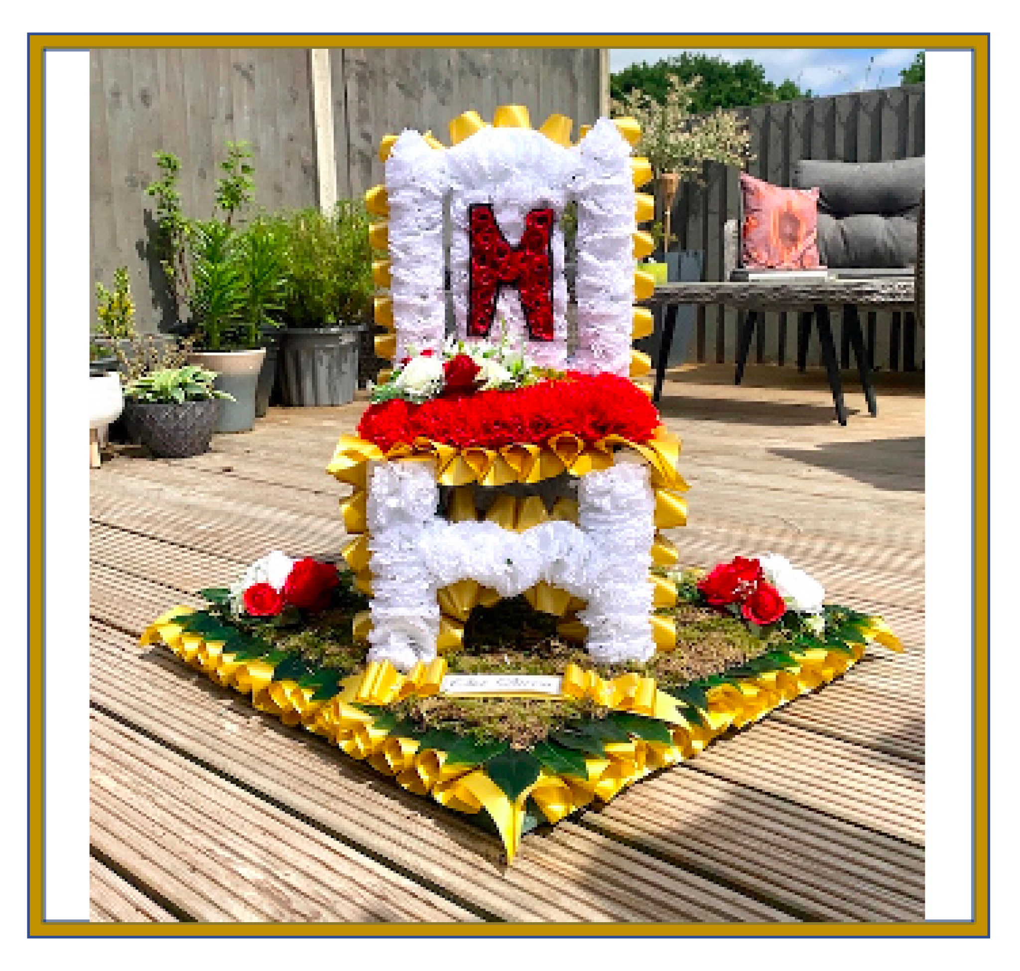 Throne / Chair funeral tribute