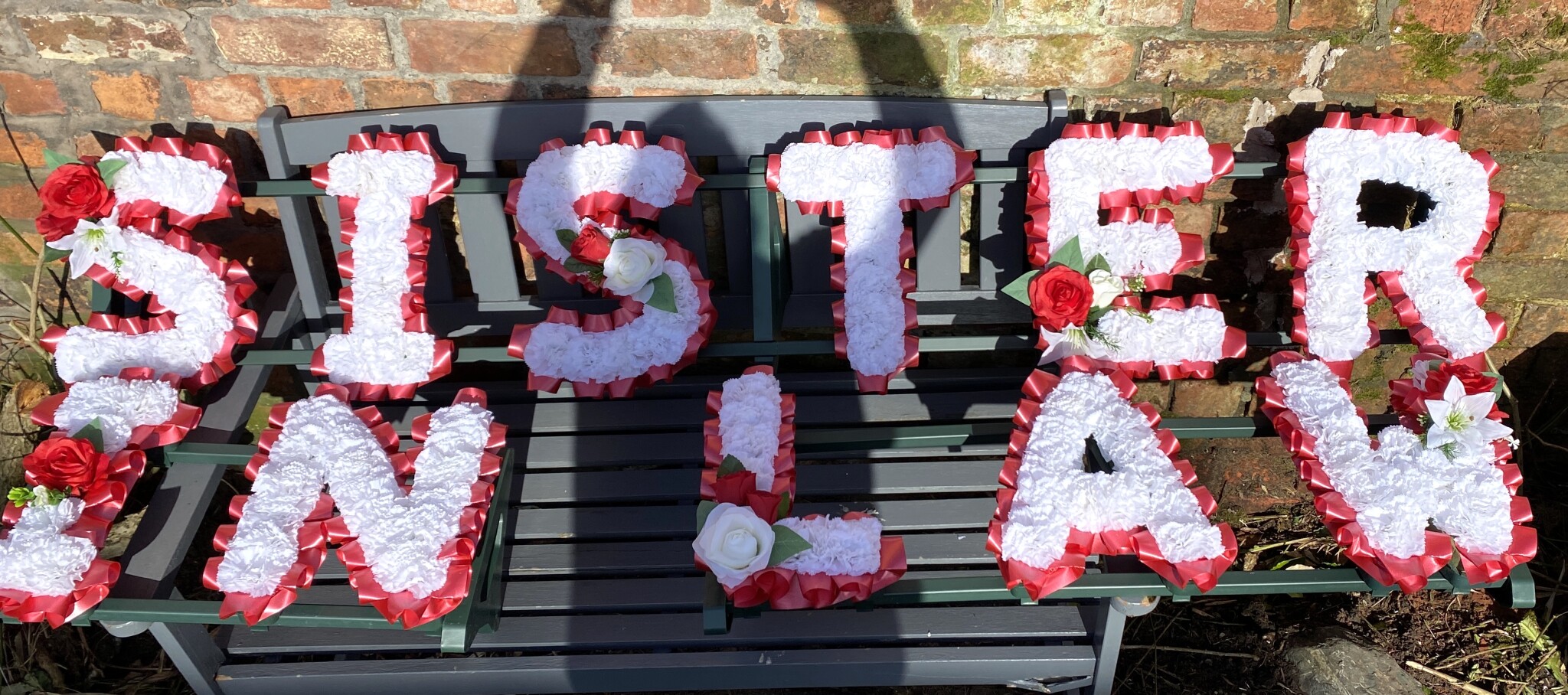 9 Letter funeral tribute frame