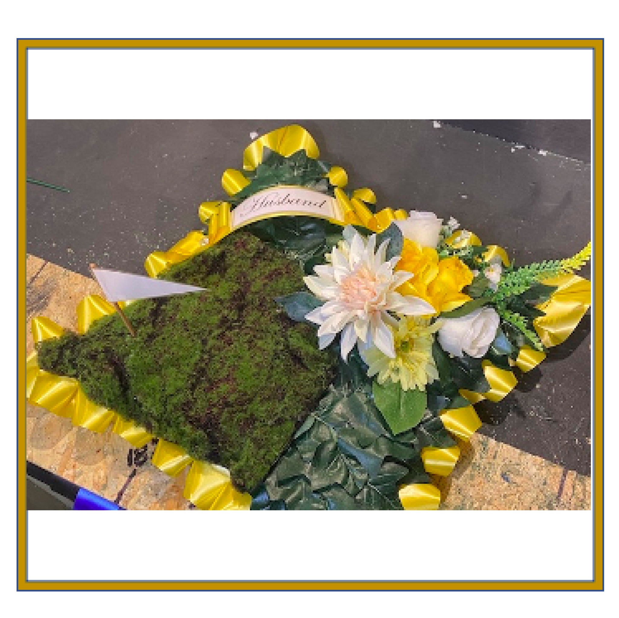 Golf themed funeral tribute