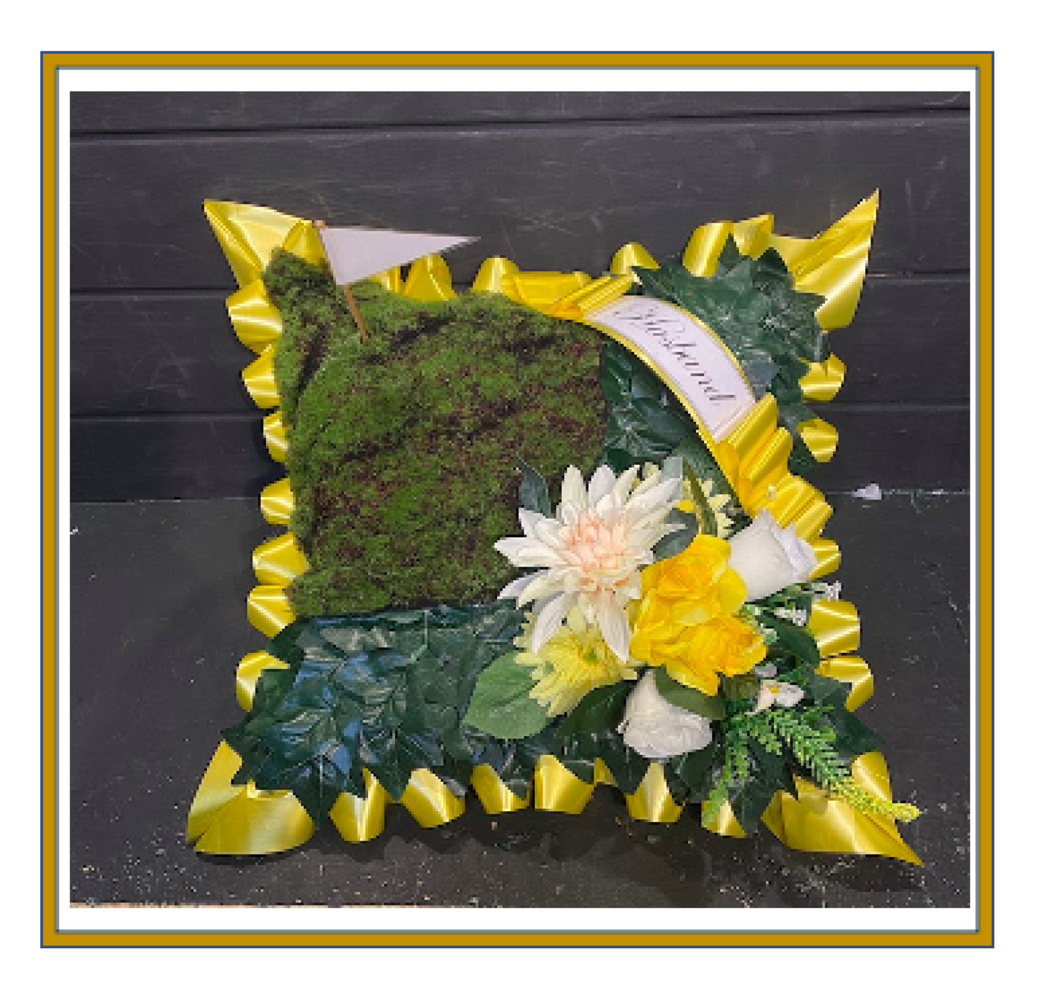 Golf themed funeral tribute