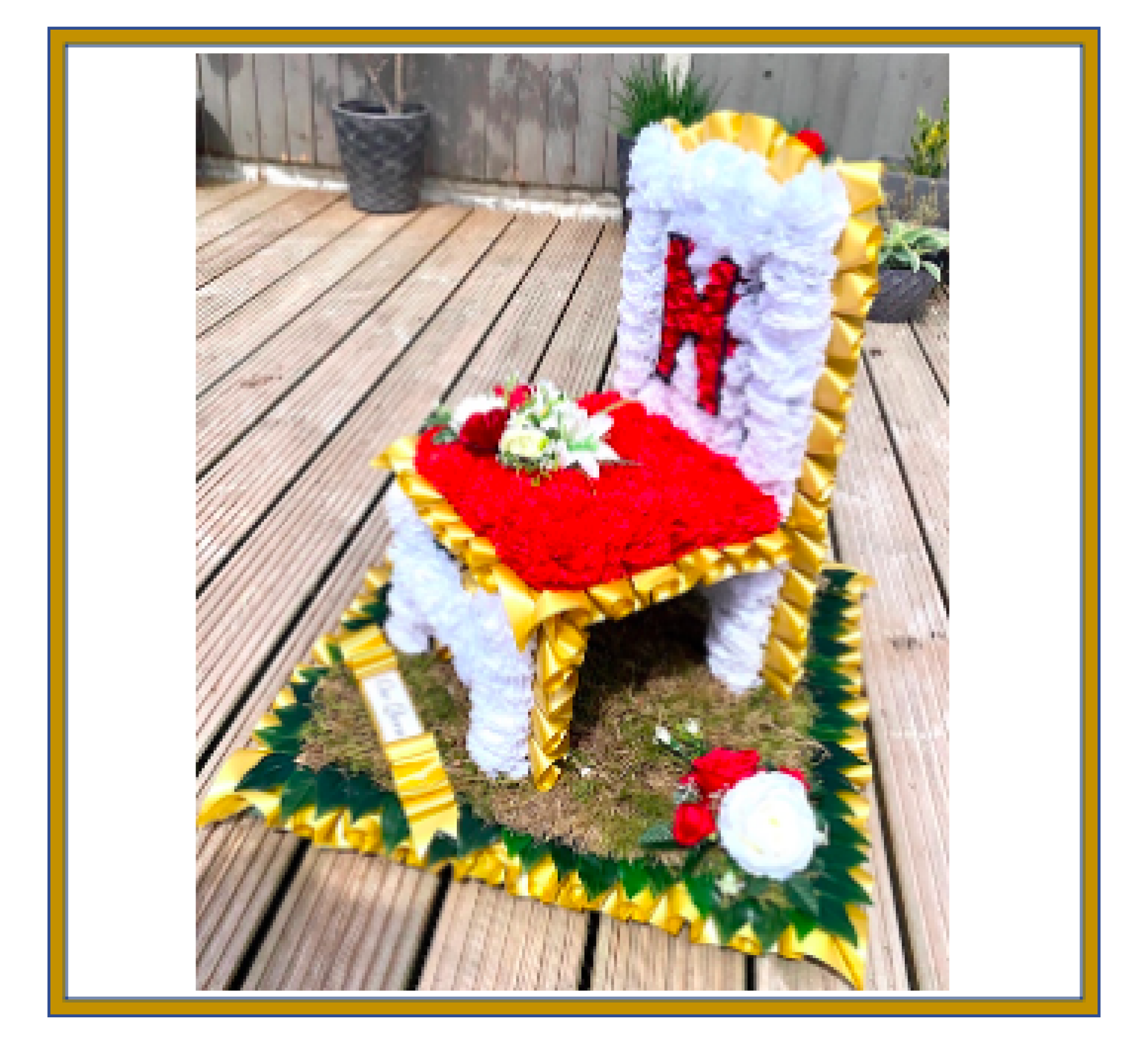 Throne / Chair funeral tribute