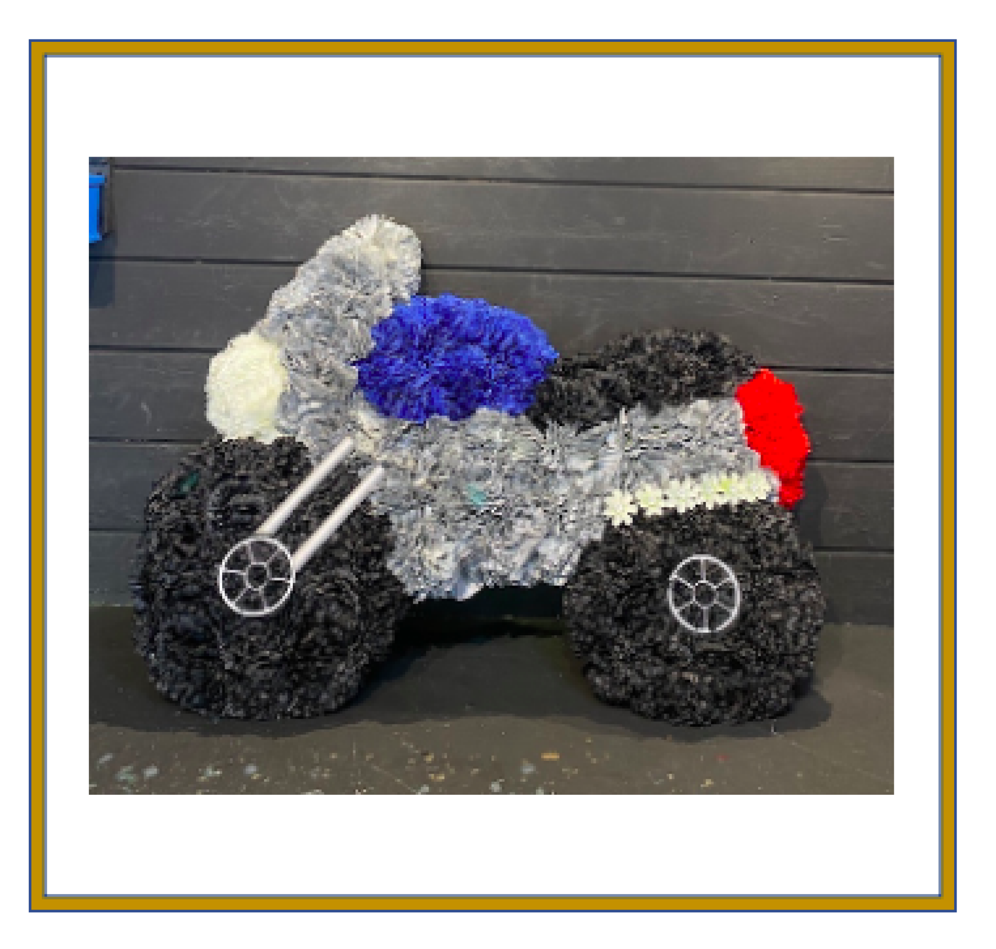 Motorbike funeral tribute